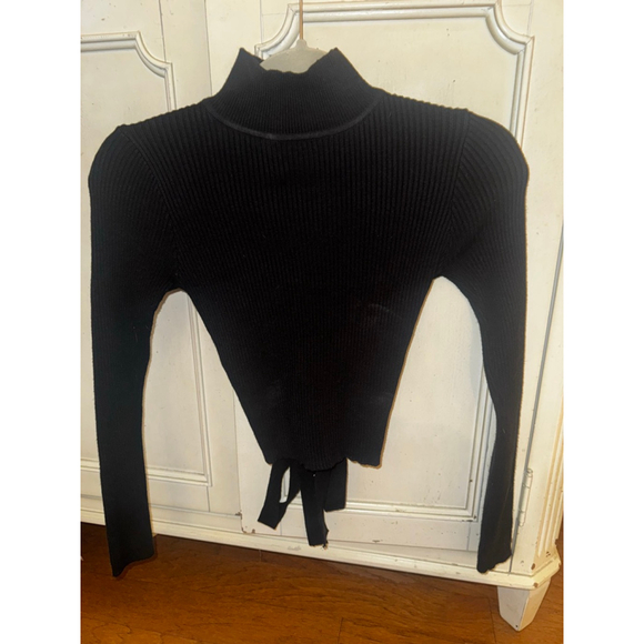 Mustard Seed | Sweaters | Mustard Seed Black Ribbed Turtleneck Sweater ...